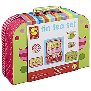 Alex Pretend Tea Time Kids Tea Set, 16 Piece