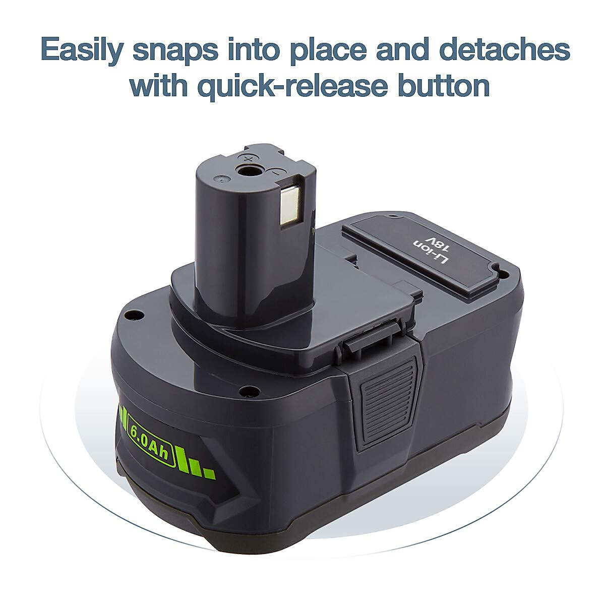 Dutyone 2 Pack 6000mAh Replacement Battery Compatible with Ryobi 18V ONE+ Plus P102 P103 P104 P105 P107 P108 P109 P122 Cordless Power Tools 18 Volt Lithium ion Battery