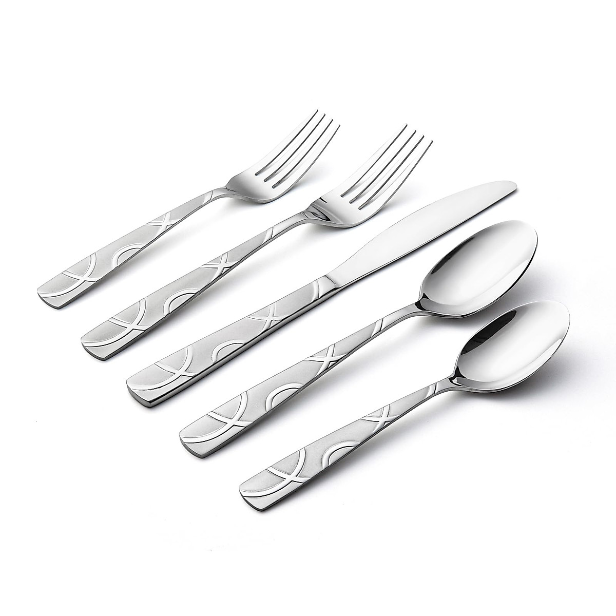 HIKAA 20PCS Silverware Set Service for 4,Premium Stainless Steel Cutlery Set, Mirror Polished Flatware Sets,Modern Kitchen Eating Utensils Set Include Spoons Forks Knives