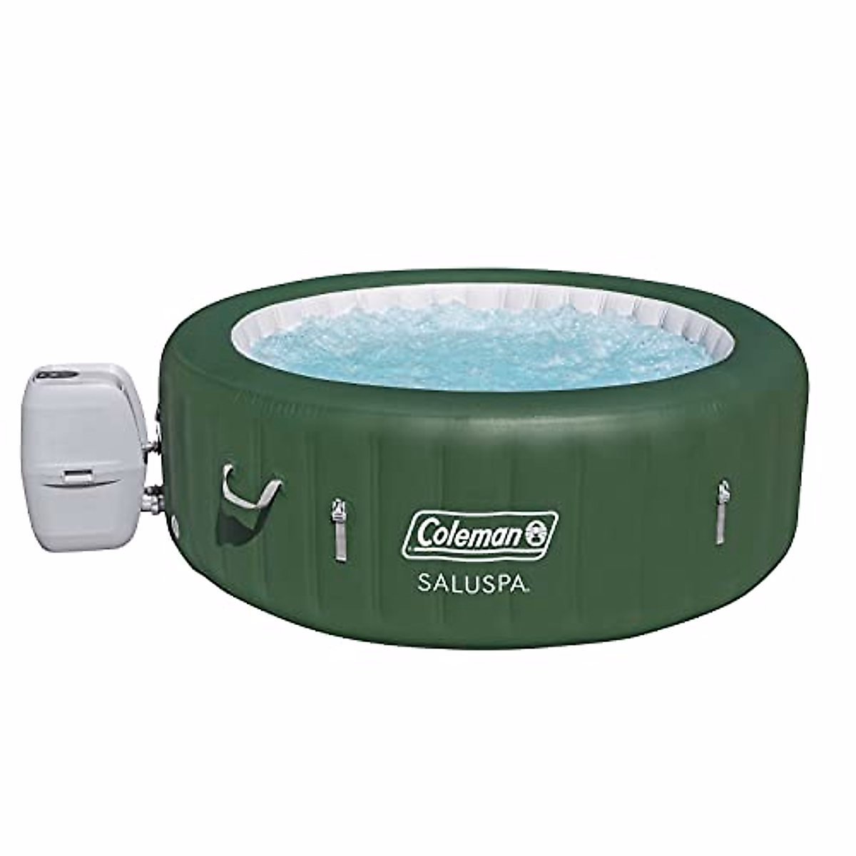 Coleman SaluSpa Inflatable Hot Tub Spa | Portable Hot Tub with Heated Water System and 140 Bubble Jets | Fits Up to 4 People