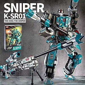 NBK Deformation Toy King of Sniper Oversized Action Figure Robot Model Deformed Original Gift for Kids Adults