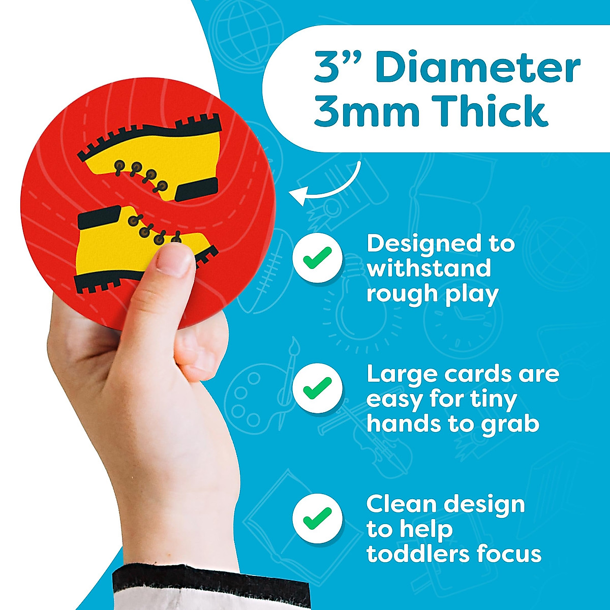 Matching Game - Memory Games for Kids Ages 4-8 - Matching Games for Toddlers 3-5 - Memory Matching Games for Kids Camping - Toys for Kids Games - Preschool Game - Board Games for Kids