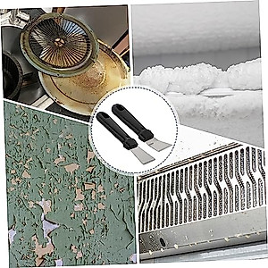 GANAZONO 4PCS deicing Shovel Freezer ice Scoop mininfridge Stainless Steel Fridge ice Scraper for Freezer Household Tools Tile Mini refridgerator Kitchen Gadget Refrigerator Small Tools pp