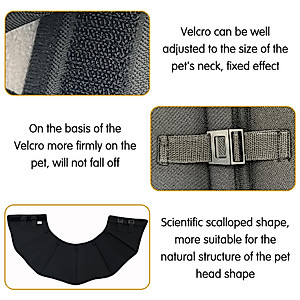 Apatal Dog Cone,Breathable Cone Comfy Dogs Cone Soft Lightweight Pet Recovery Collar for After Surgery Adjustable Protective Elizabethan Collar for Medium Large Dogs Cats (Extra Large)