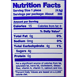 Tootsie Roll Dubble Bubble Gum - 300 Count Resealable Tub of Individually Wrapped Fruit and Bubble Gum - Original, Watermelon, Apple and Grape Flavors - Peanut and Gluten Free, 47.6 Ounce