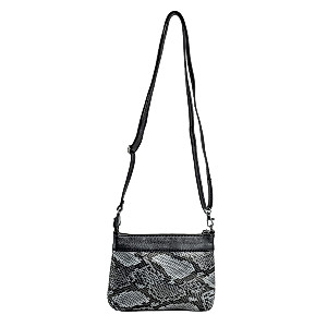 STS Ranchwear Women's Casual Everyday Multifunctional Santana Collection Grace Crossbody Purse Bag with Adjustable Strap, Gray
