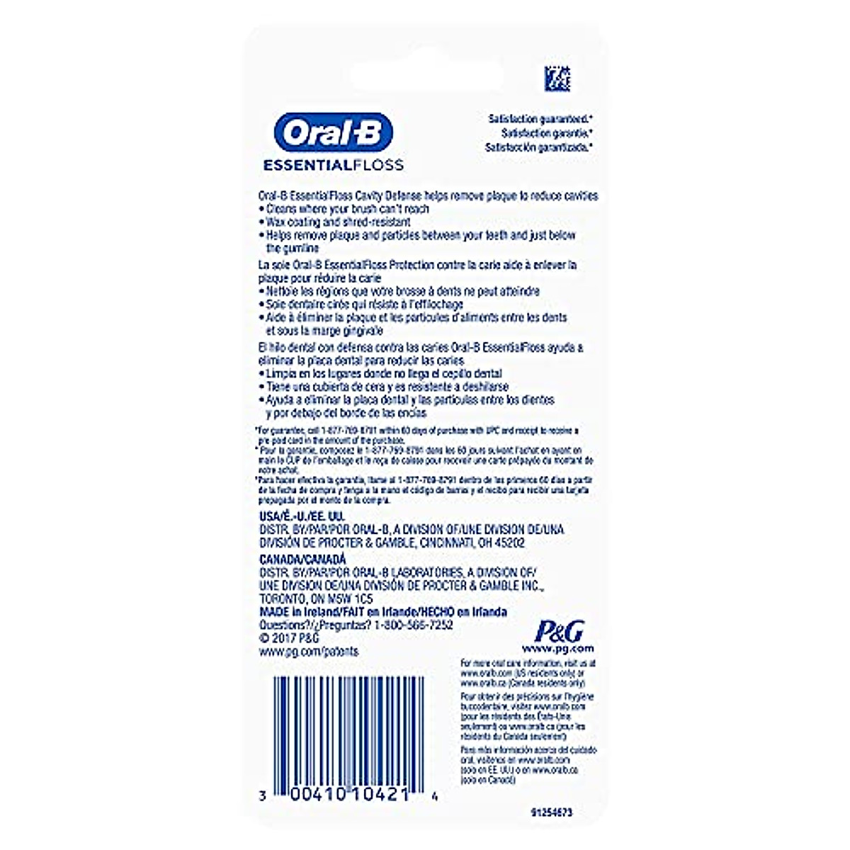 Oral-B Essential Dental Floss Waxed - each, Pack of 2