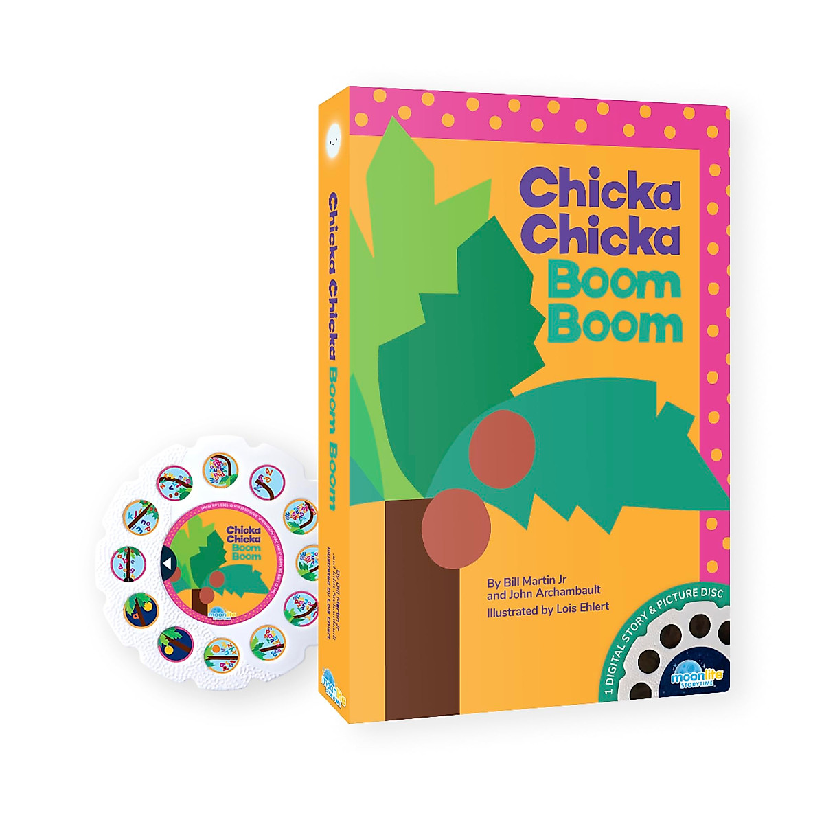 Moonlite Storybook Reels For Flashlight Projector, Kids Toddler | Chicka Chicka Boom Boom | Single Reel Pack Story for 12 Months and Up