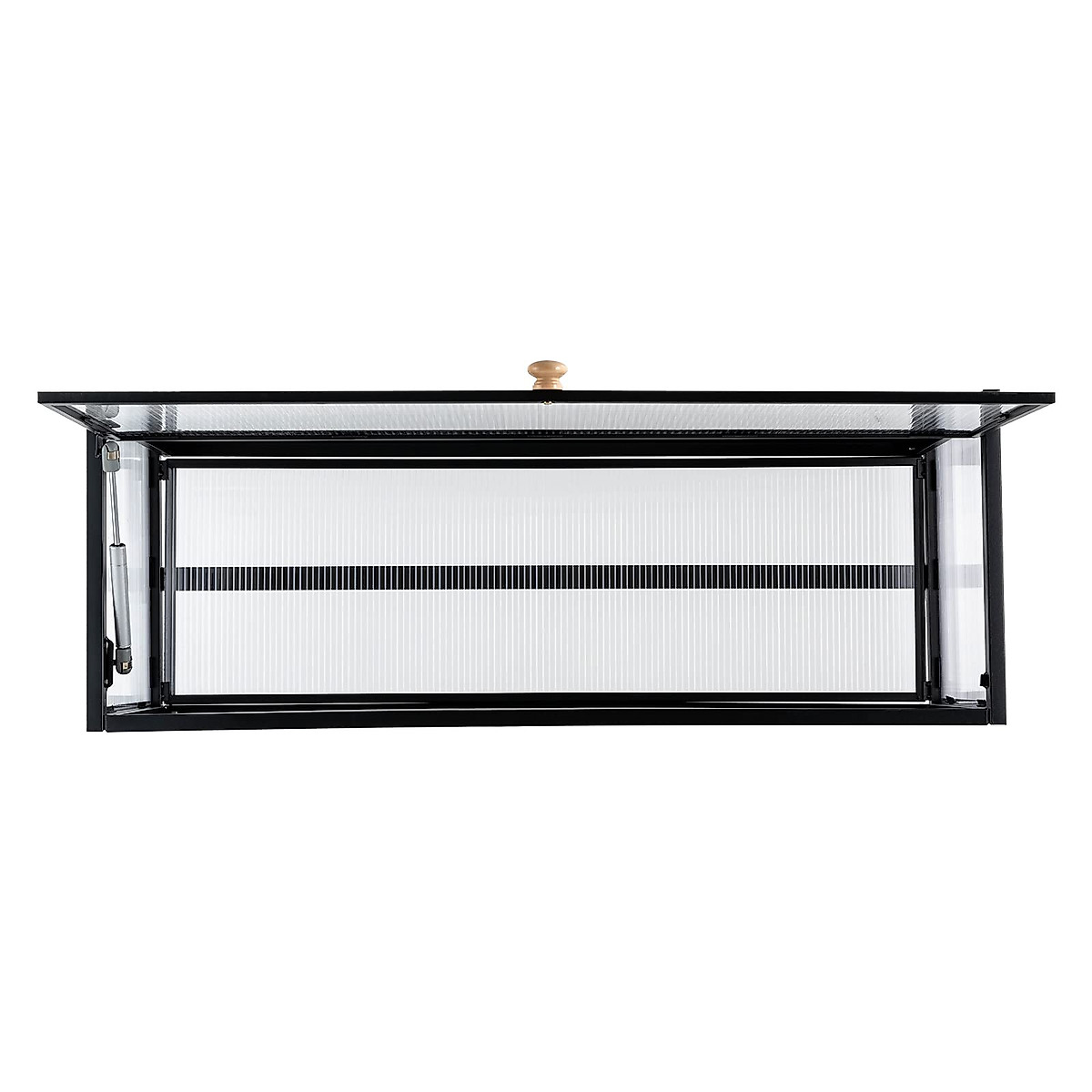 Kitchen Wall Cabinet, Wall Cabinet Storage Cabinet with Flip-Up Doors, Carbon Steel Wall Mounted Storage Cabinet, Food Pantry Cabine for Bathroom Kitchen Living Room, Black (33.5 x 11x 11.8 inch)