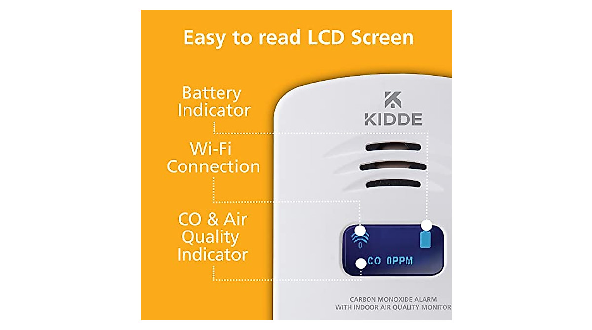 Kidde Smart Carbon Monoxide Detector - WiFi & Alexa Compatible