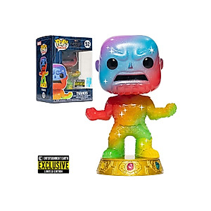 Funko Marvel Infinity Saga Thanos Art Series Pop! Vinyl Figure with Premium Pop! Protector Entertainment Earth Exclusive
