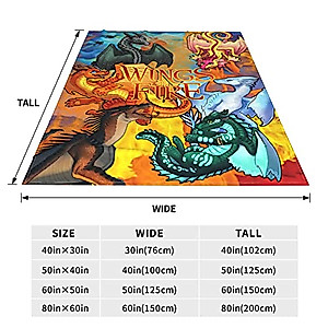 Flannel Blanket Ultra Soft Micro Fleece Throw Blankets Warm Lightweight Bedding for Sofa Couch Chair All Season 50"X40"