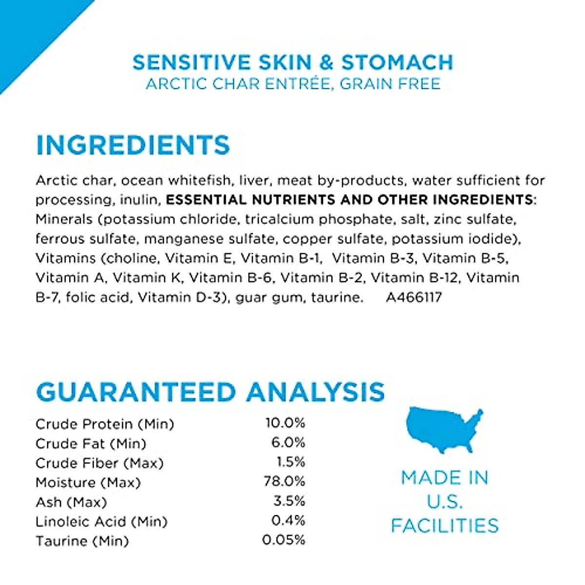 Purina Pro Plan Sensitive Skin And Stomach Wet Cat Food Variety Pack, Sensitive Skin And Stomach Entrees - (24) 3 oz. Cans