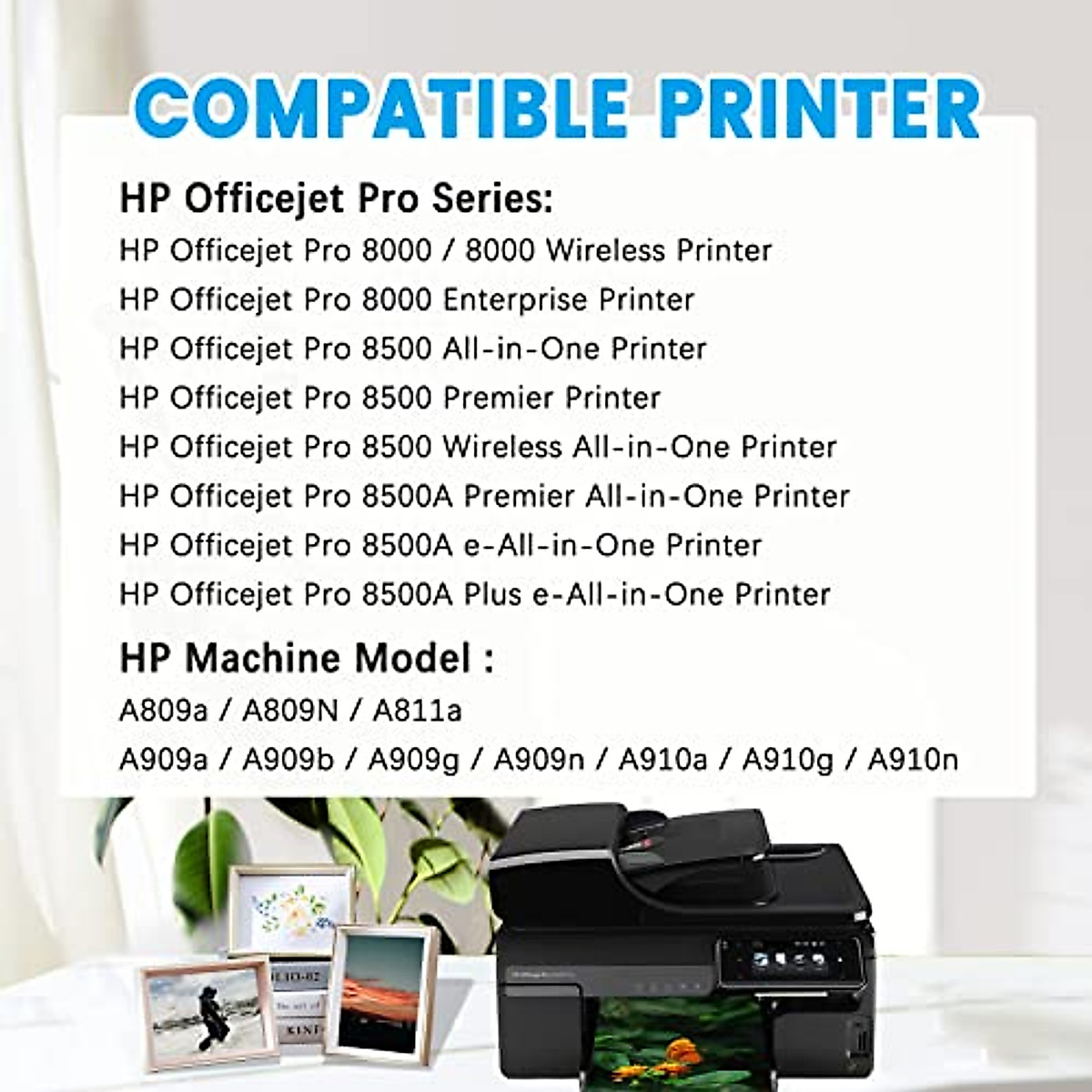 BINKSYLER 940XL Ink Cartridges Compatible for HP 940 940XL Ink High Yield Work for HP Officejet Pro 8000 8500 8500A 8500A Plus Printer (2 Black, 1 Cyan, 1 Magenta, 1 Yellow) 5 Pack