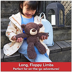 GUND Fuzzy Teddy Bear, Premium Stuffed Animal for Ages 1 and Up, Chocolate Brown, 13.5”