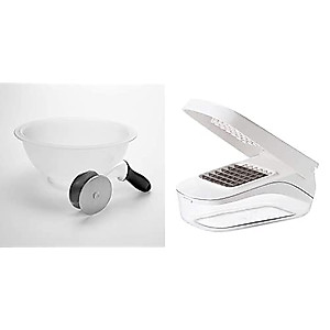 Efficiently slice vegetables and cheese with this stainless steel chopper