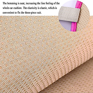 JXJKMMN 2 Pack Seat Cover for Car,Car Front Seat Protector Breathable, Soft Comfort, Car Seat Pad Cover Universal Seat Cushion for Most Cars,Car Interior Accessories for Men Women (Pink)