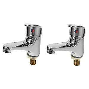 Artibetter 2pcs Waterfalls Kitchen Water Tap Bathtub Waterfall Faucet Waterfall Sink Faucet Single Wash Basin Taps Home Water Faucet Outside Water Faucet Copper Water Tap Container Without