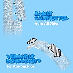 ohlela 24 Pack Bird Spikes for Outside to Keep Birds Away - 26.5ft Balcony Pigeon Deterrent, Bird Deterrents for Outside Patio, Bird Spikes for Pigeons and Other Small Birds, Crows, Woodpeckers