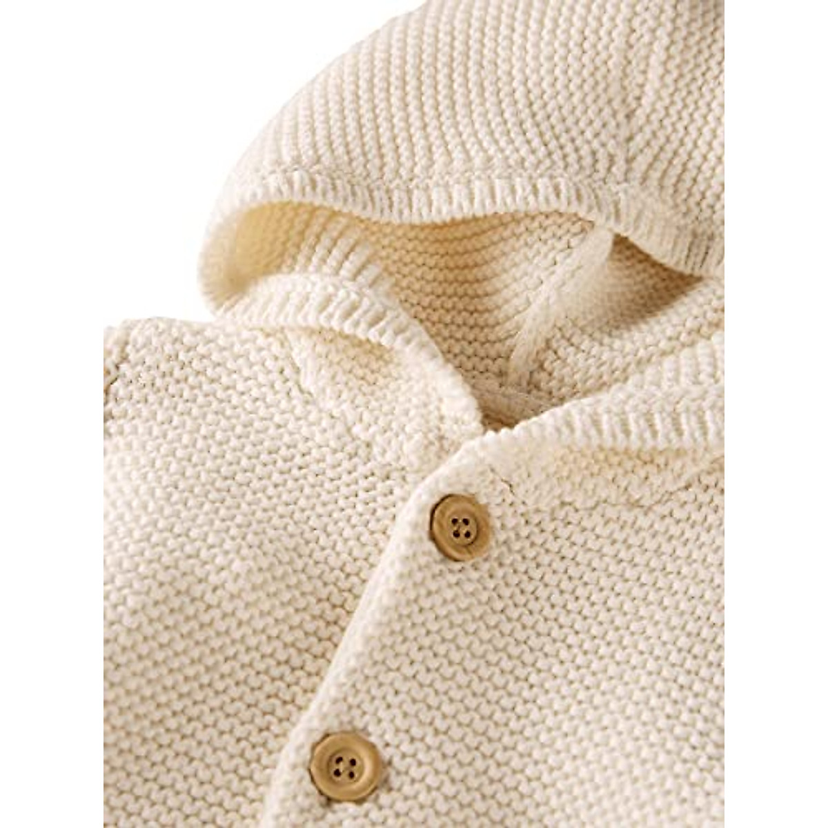 little planet by carter's unisex-baby Organic Cotton Signature Stitch Cardigan, Cream, 9 Months