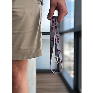 Desert Cactus University of Wisconsin La Crosse Lanyard UWLAX Eagles Car Keys ID Badge Holder Keychain Detachable Breakaway Snap Buckle (Gray)