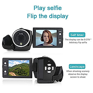 Fiudx Digital Camera 16 Megapixel 1080P Digital Zoom Electronic Digital Camera Christmas Birthday Gifts