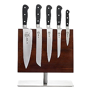 Mercer Culinary 6-Piece Renaissance Board Magnetic Knife Set, 11 3/8 x 9, Stainless Steel