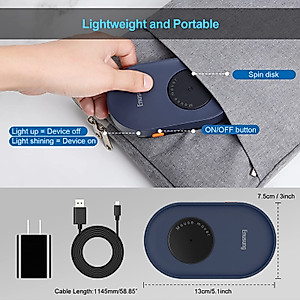 ENUSUNG Mouse Jiggler 100% Mechanical Mouse Mover with ON/Off Switch, Driver-Free USB Mouse Shaker, Undetectable Mouse Movement Simulator for Preventing PC/Computer/Laptop from Going to Sleep