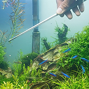Buytra 3 in 1 Aquarium Plant Tools, Stainless Steel Aquarium Aquascaping Kit Scissor Tweezers for Planted Fish Tank