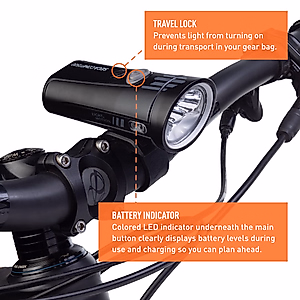 Light & Motion Seca Comp 1500, Light up The Whole Trail with 1500 lumens of Power. Designed for Trails, The Seca Comp is Also a Superior Road Light with 4 Modes for Night and Day Safety and Vision.