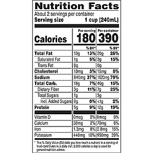 Campbell's Chunky Soup, OLD BAY Seasoned Clam Chowder, 18 Oz Can (Case of 12)