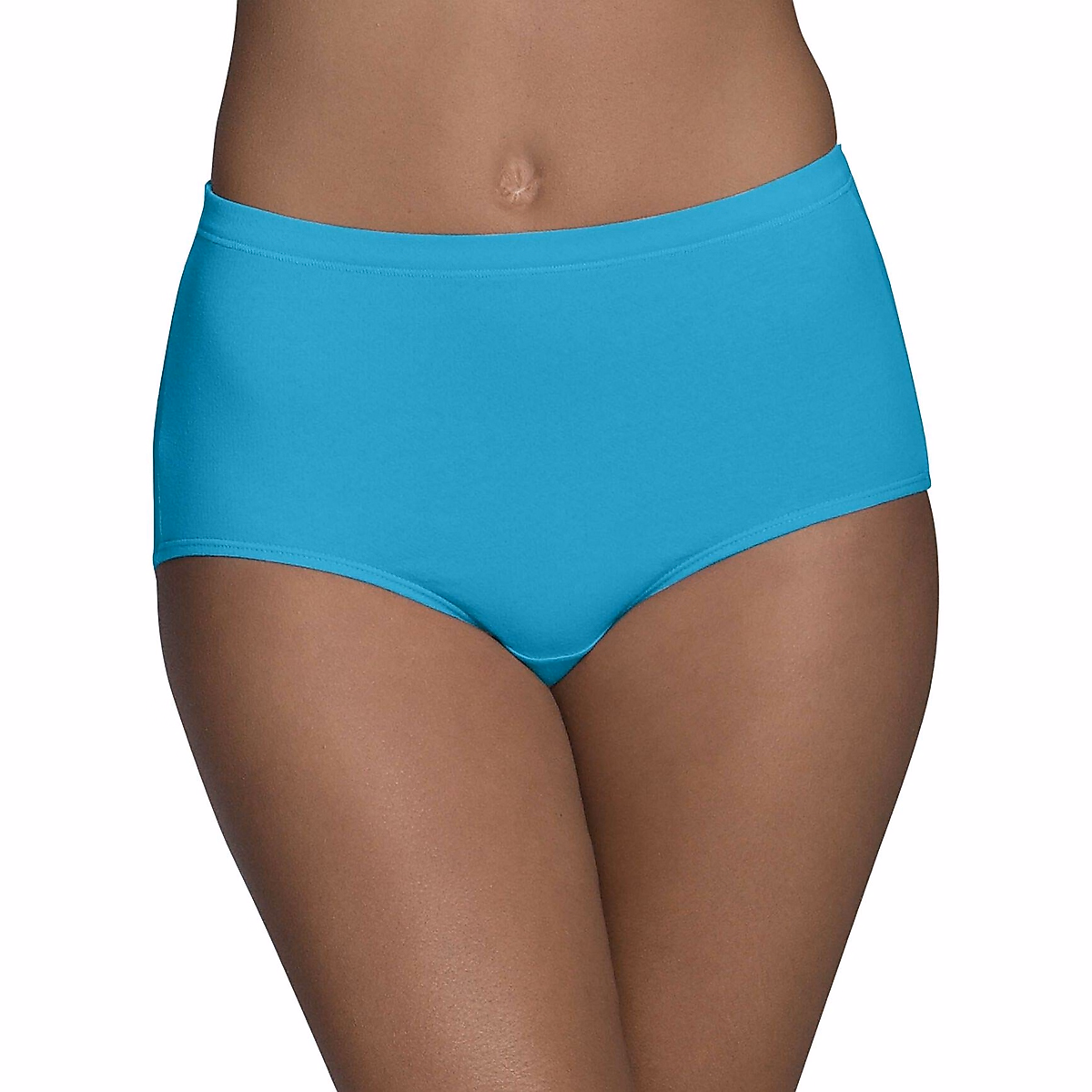 Fruit of the Loom womens Breathable Underwear, Regular, Brief - Cotton Mesh - 6 Pack Assorted Colors, 8 US