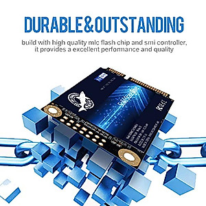 SSD mSATA 1TB Dogfish Internal Solid State Drive High Performance Hard Drive for Desktop Laptop SATA III 6Gb/s Includes SSD 16GB 32GB 60GB 64GB 120GB 128GB 240GB 250GB 480GB 500GB 1T (1TB MSATA)