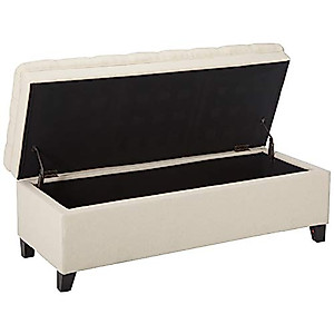 Christopher Knight Home Juliana Fabric Storage Ottoman, Beige