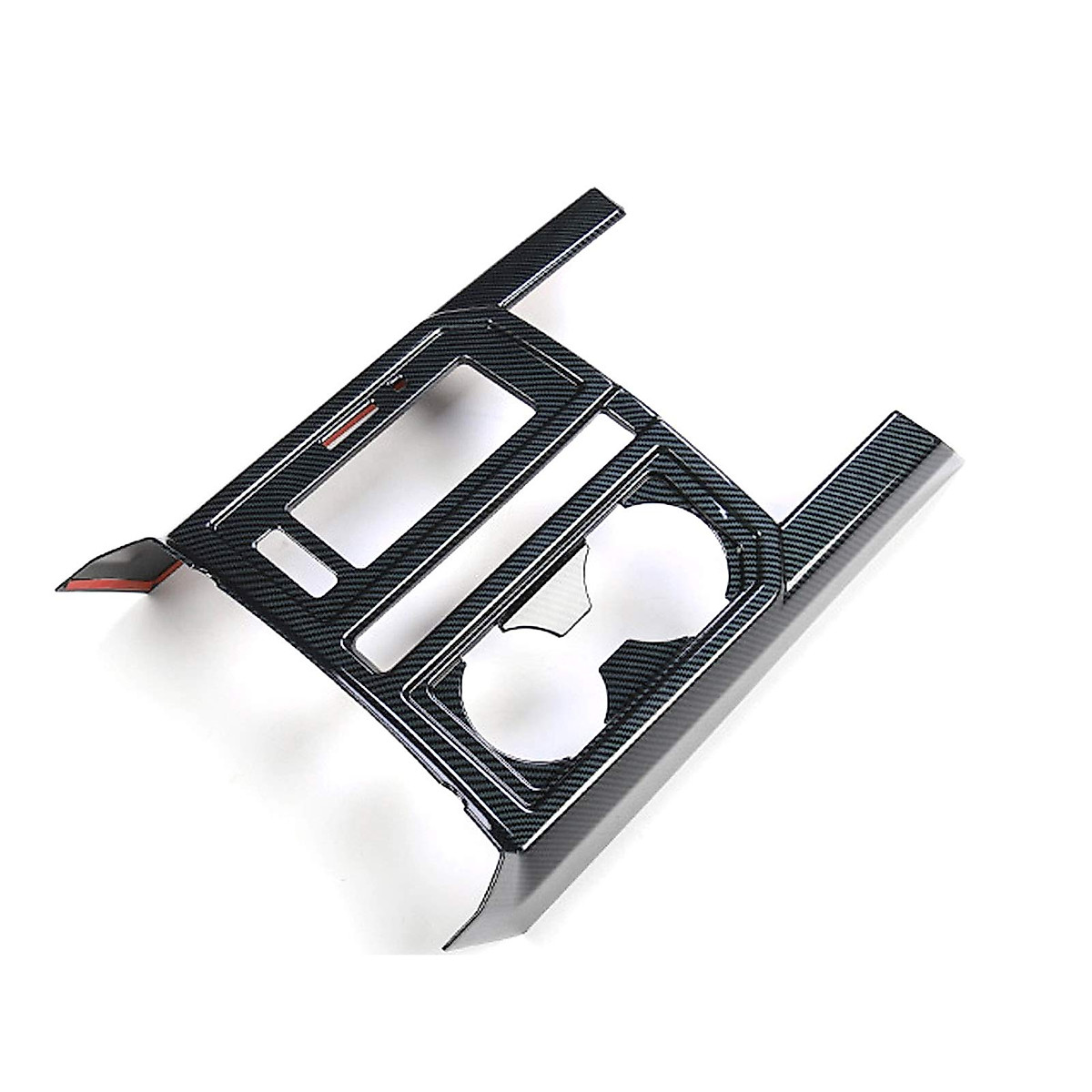 Keptrim for F150 ABS Carbon Fiber Center Console Gear Shift Cup Holder Trim for 2015 2016 2017 2018 2019 2020 Ford F150, 2pcs