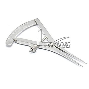 CASTROVIEJO Caliper Graduated 0-40MM Straight 3.5" HIGH Premium Grade (LAJA IMPORTS Brand)