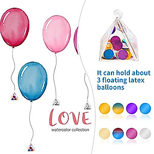 6 Pcs Clear Arcylic Balloon Weight set Wrapped Balloon Weights for Birthday Party Decoration Novelty Gifts (silver)