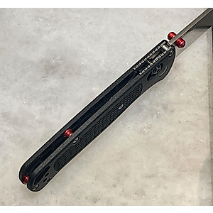 Translucent Red Thumb Stud and Standoffs For Benchmade 535 Bugout Knife