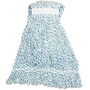 Genuine Joe Hygrade Blue Stripes 4-ply Mophead