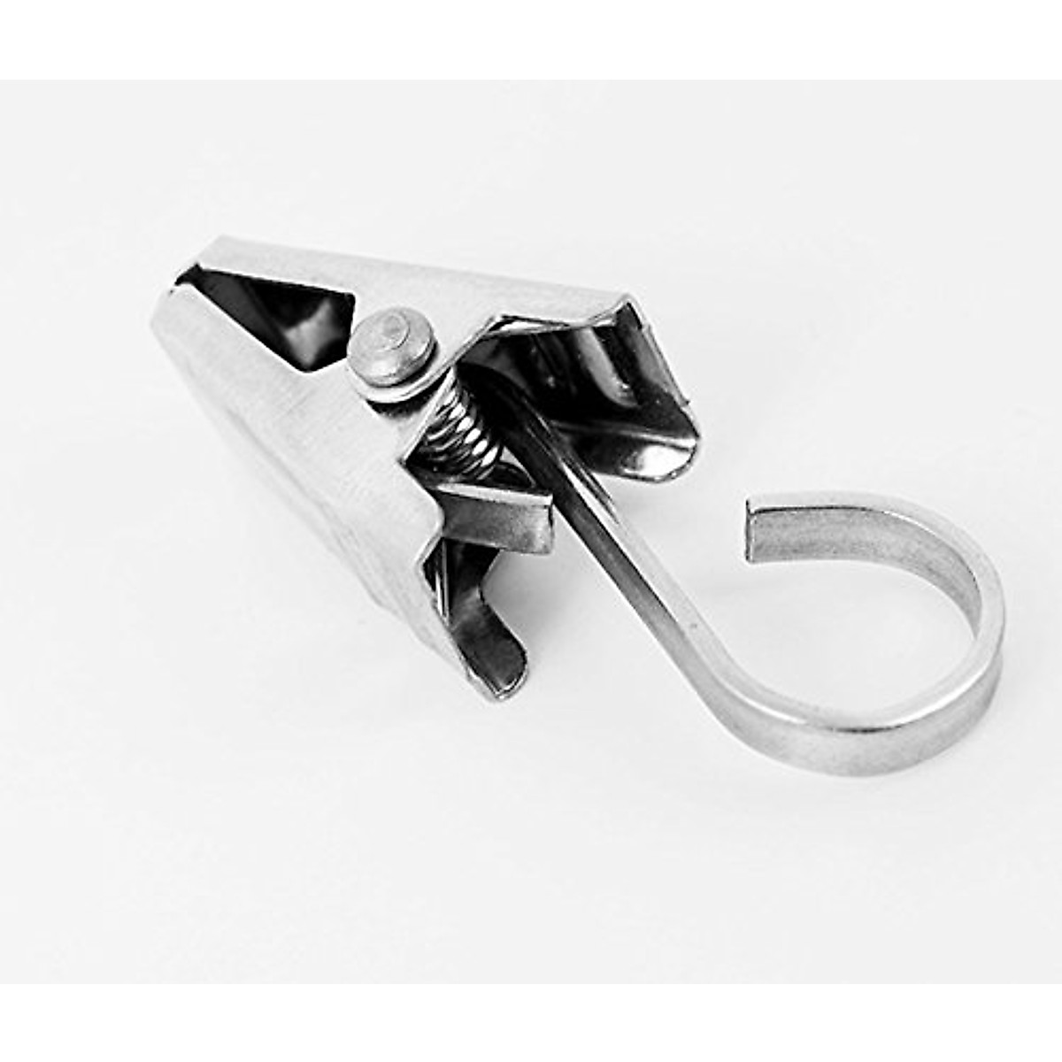 BIHRTC Pack of 50 Curtain Clips Thickening Stainless Steel with Hooks Lights Hanger Small Metal Wire Holder for Shower Home Decoration Photos Picture Arts Crafts Display Outdoor Activities Supplies