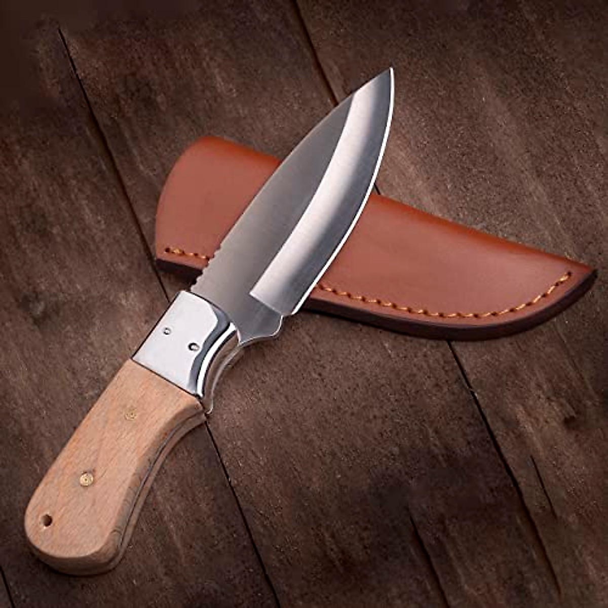 Knife Making Kit DIY Gift for Men - Gift Set, Complete Tools, & Accessories to Make Knife, Stainless Steel Bushcraft Blade, Beginners Guide, Husband Boyfriend Dad Handwork Hobbies, Gift for Him