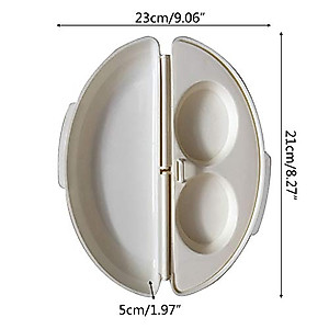 HELYZQ Microwave Omelet Maker Pan Egg-Omelette Maker Tray Egg-Cooker Poacher Kitchen Mold