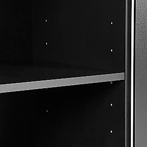 South Shore Morgan Small 2-Door Storage Cabinet Pure Black, 31.5" x 32 3/8" x 32 7/8"