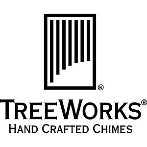Treeworks Chimes Energy Chime with Mallet for Meditation, Sound Healing or Yoga, 5 Notes –– Made in U.S.A. –– Long Resonance with Brilliant Tone, Solid Tennessee Hardwood Mantle (TRE430)