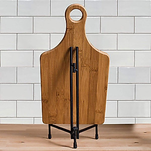 Engraved Home is Where Your Mom is Paddle Cutting Board, Personalized Mother's Day Gift, Made of Durable Bamboo, 7" W x 13.5" L