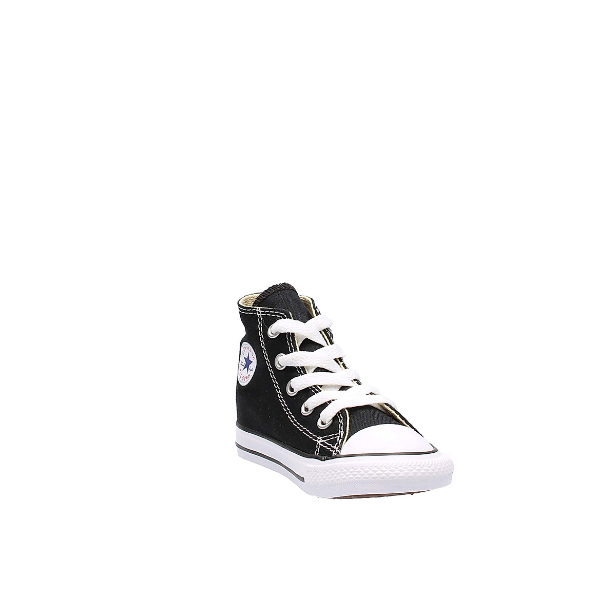 Converse Chuck Taylor All Star High Top Shoe, Black, 4 Infant (0 - 12 Months)