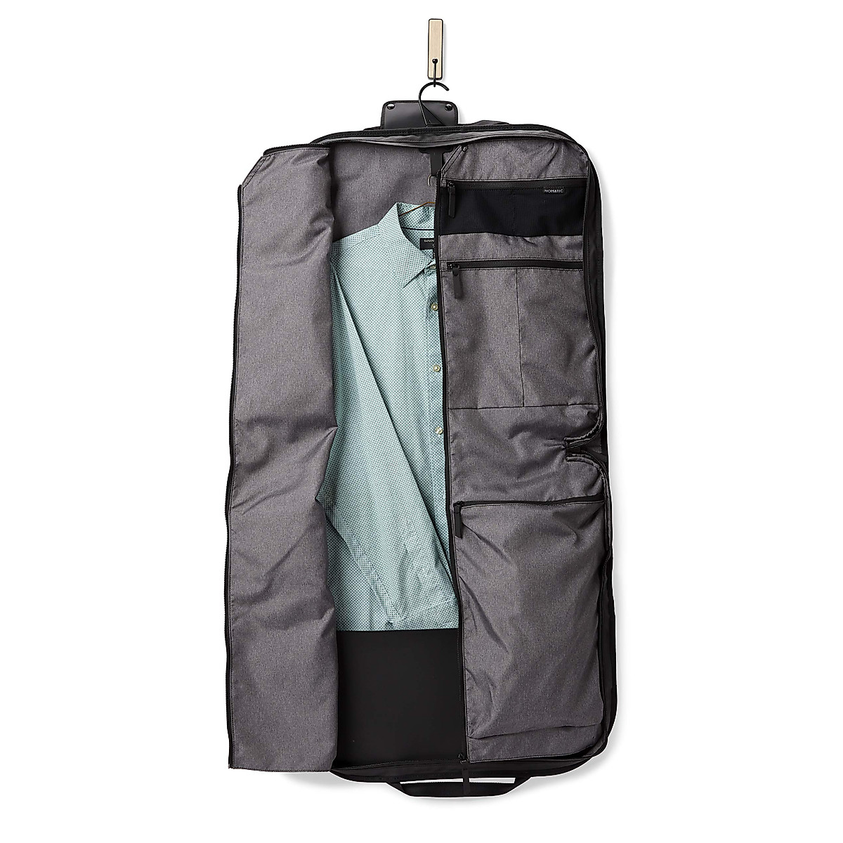NOMATIC Garment Bag - Premium Black Nylon Garment Bag, Travel Hanging Luggage Garment Bag with Shoe Compartment, Holds Up To 3 Suits Plus Accessories, V2