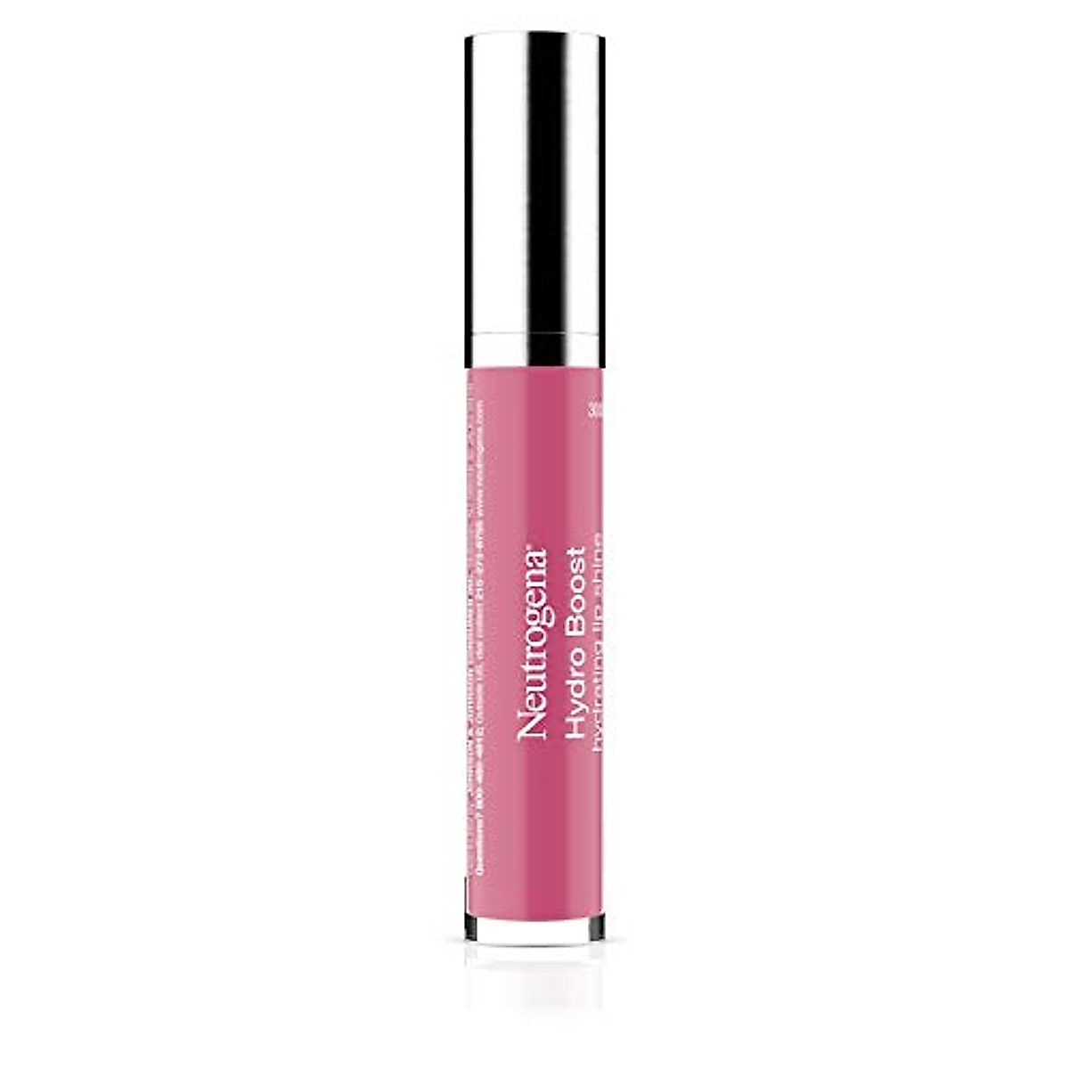 Neutrogena Hydro Boost Moisturizing Lip Gloss, Hydrating Non-Stick and Non-Drying Luminous Tinted Lip Shine with Hyaluronic Acid to Soften and Condition Lips, 50 Radiant Rose, 0.10 oz