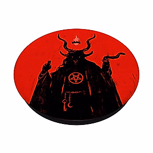 Goat AntiChrist Satanism Devil Seal Goth Emo Gift Mystic PopSockets PopGrip: Swappable Grip for Phones & Tablets