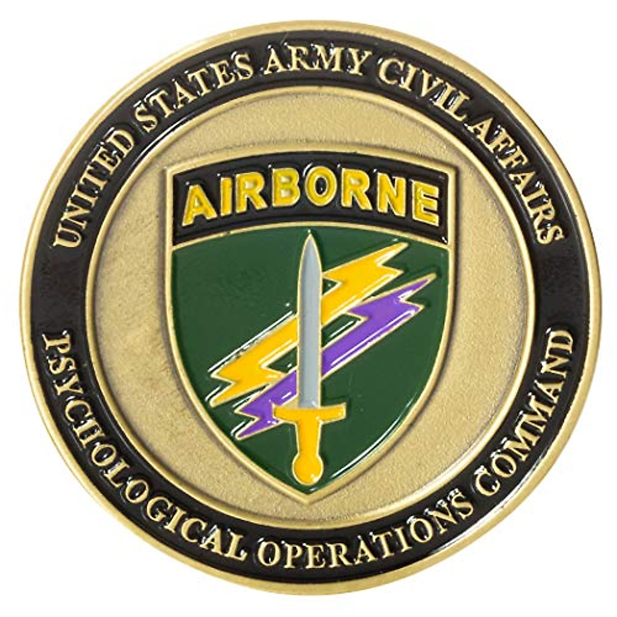 United States Army Civil Affairs and Psychological Operations Command (Airborne) Challenge Coin